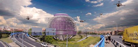 Futuristic Urban Droneport Could Act As A Hub For Drone Deliveries