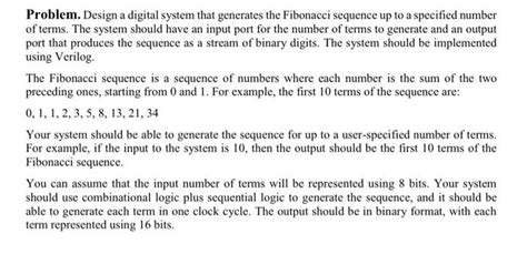 solved problem design a digital system that generates the