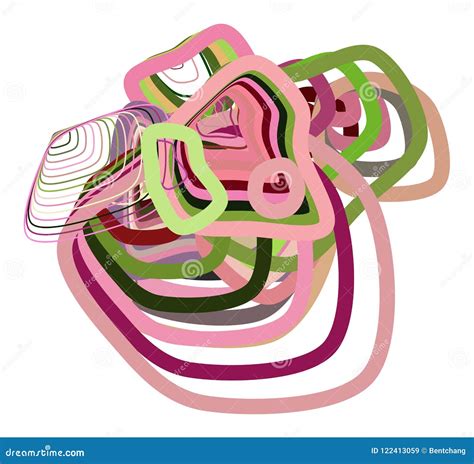 Geometric Conceptual Background Path Lines Pattern For Design Messy Backdrop Drawing