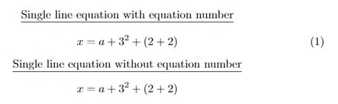 Turn Off Equation Auto Numbering In LaTeX CodeSpeedy