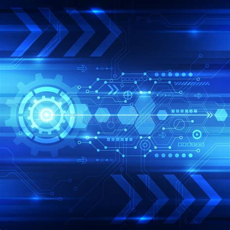 Abstract Digital Technology Concept Background Vector Illustration Stock Vector Illustration