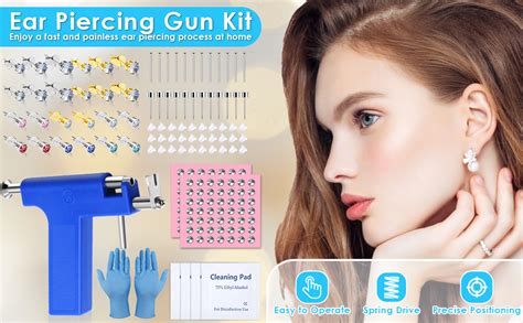 Ear Piercing Gun With Piercing Tools Kit Professional Ear Nose