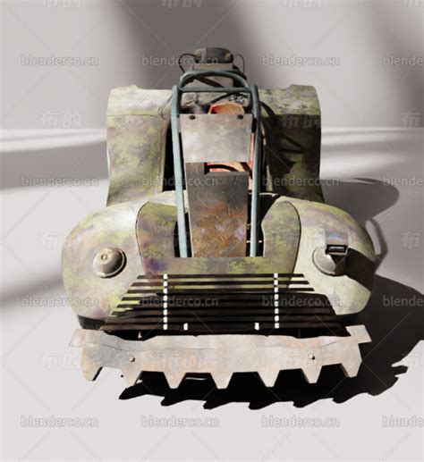 Blender苍耳菇蘑菇模型 Blender布的