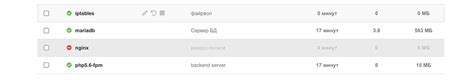 error displaying nginx service status system hestia control panel