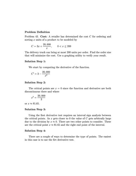 Problem Set With Answer Key Calculus Techniques Math 1100 Docsity