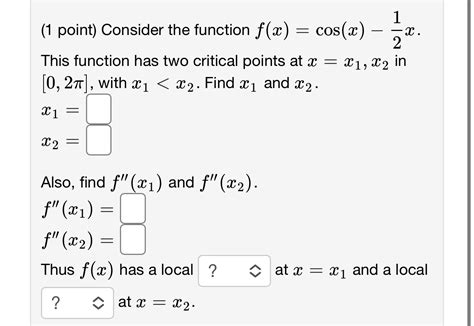 solved 1 ﻿point ﻿consider the function