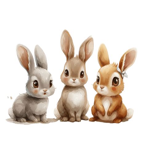 귀여운 토끼 캐릭터 어린이들 클립 그래픽 Png 일러스트 및 이미지 에 대한 무료 다운로드 Pngtree