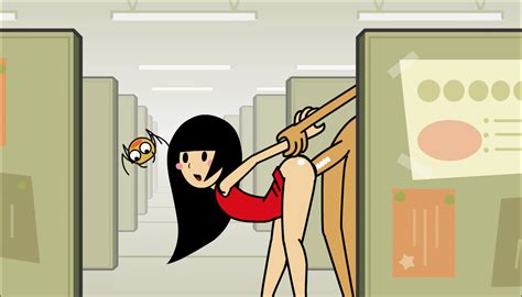 Rule 34 1boy 1girls Animated Arm Grab Ass Black Hair Blush Candy Clothing Cum Cum In Pussy Cum