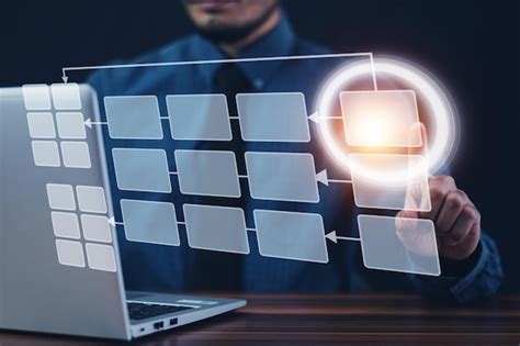 Premium Photo Workflow Automation Flowchart Business Organization Management