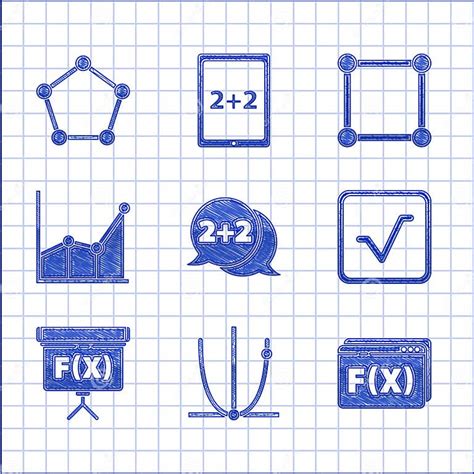 Set Equation Solution Graph Schedule Chart Diagram Function Mathematical Symbol Square