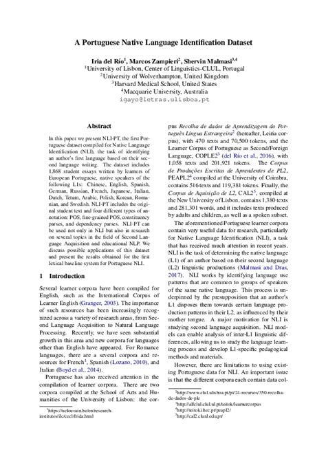 pdf a portuguese native language identification dataset