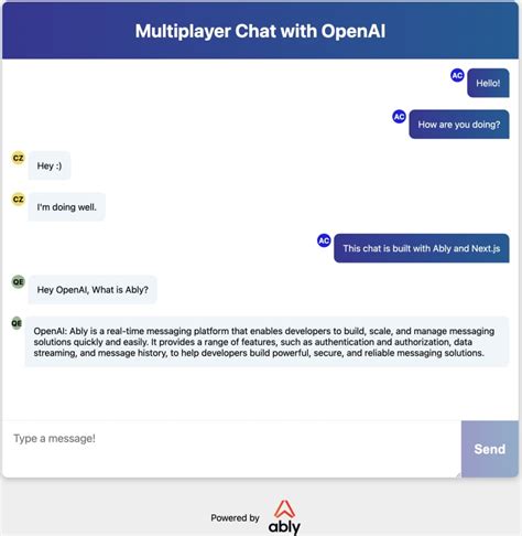 Building A Group Chat App With Openais Chat Gpt Dev Community