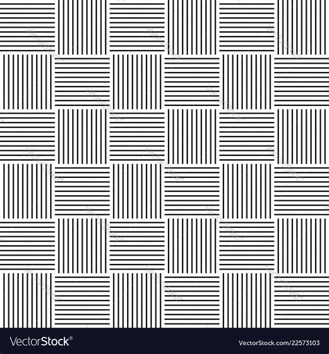 Seamless Pattern With Lined Alternating Squares Vector Image