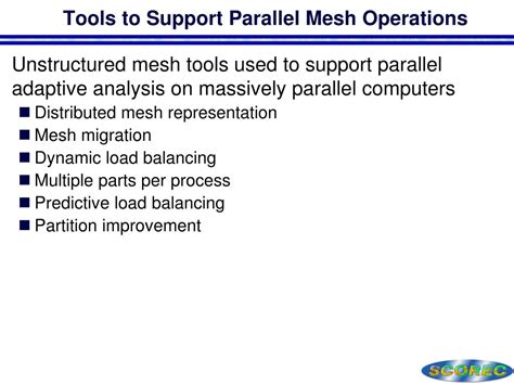 Ppt Iterative Partition Improvement Using Mesh Topology For Parallel Adaptive Analysis