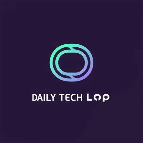Logo Design For Daily Tech Loop Innovative Loop Symbolizing Continuous