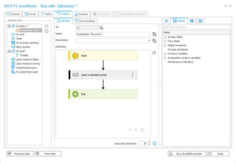 Actions And Automations Webcon Bps