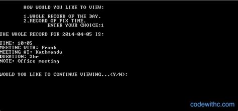 Mini Project In C Personal Diary Management System Code With C