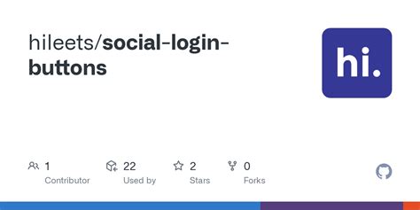 Github Hileetssocial Login Buttons