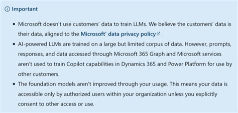 Transparency Notes For Co Pilot And Power Platform Futureability