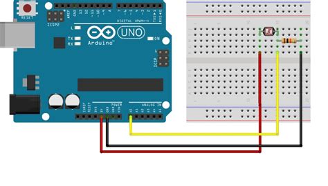 Ldr Sensor Interfacing With Arduino Uno Program With Component