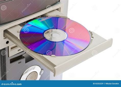 Computer cd-rom stock image. Image of blank, equipment - 8335329