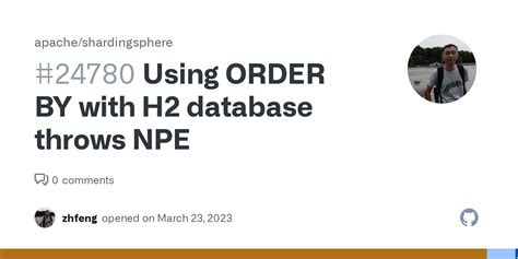 using order by with h2 database throws npe · issue 24780 · apache