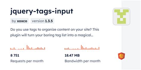 Jquery Tags Input Cdn By Jsdelivr A Cdn For Npm And Github