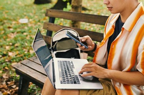 Premium Photo Software Developer Checking Notifications