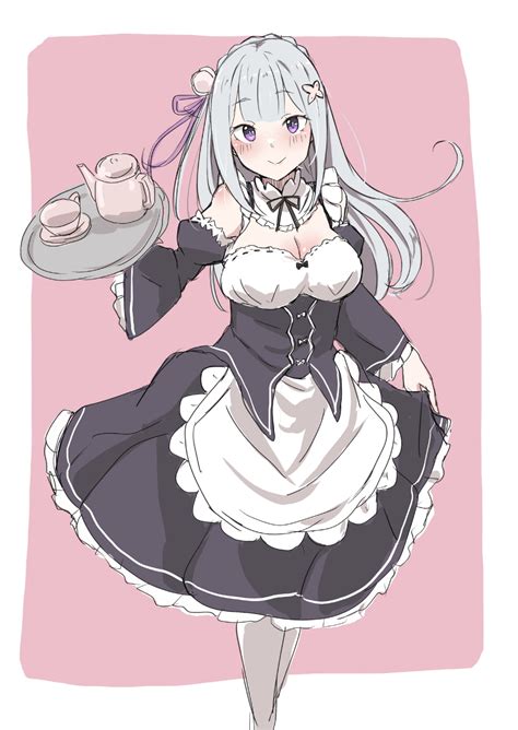 Emilia Re Zero Kara Hajimeru Isekai Seikatsu Drawn By Spvrud3z2 Danbooru