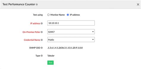 Tabular Performance Counters Online Help Site24x7