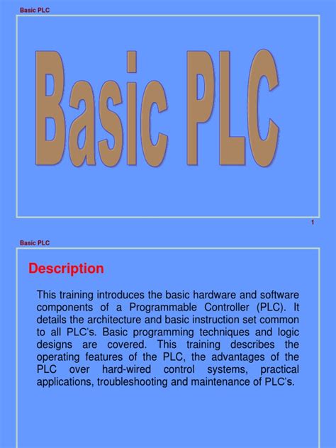 Plc Pdf Programmable Logic Controller Read Only Memory