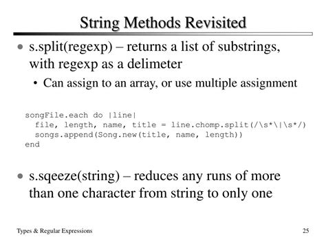 Ppt Standard Types And Regular Expressions Powerpoint Presentation