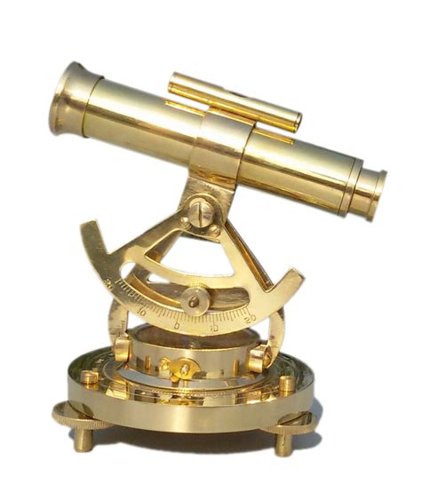 Antique Alidade Survey Tool Compass Brass Finish Classy Item Elegant