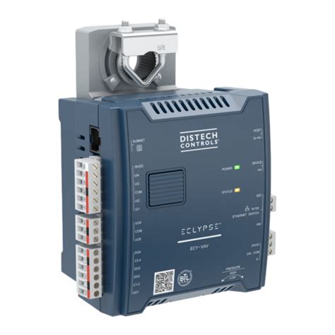 Distech Controls Eclypse Ecy Vav Installation Manual Pdf Download Manualslib