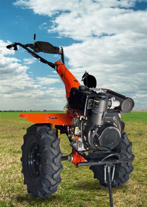 მოტობლოკი ხელის ტრაქტორი Modern Technics 10hp დიზელზე Bordo