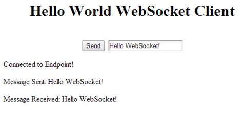 Websocket Helloworld Example Mastertheboss