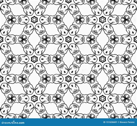 Abstract Geometric Repeating Pattern In Vector Format Stock Vector Illustration Of Algorithm