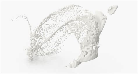 우유 스플래시 9 3d 모델 19 Fbx Ma Obj Max Free3d