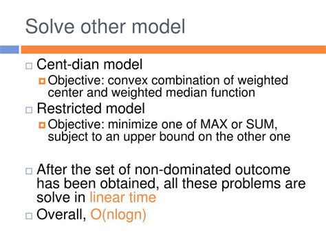 Ppt The Bi Criteria Doubly Weighted Center Median Path Problem On A