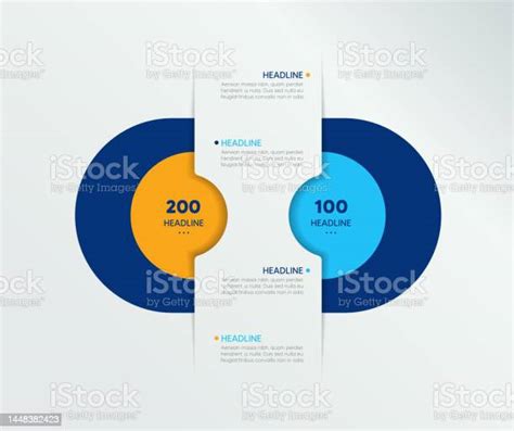 2 단계로 인포 그래픽 벡터 옵션 배너 컬러 구체 공 거품 인포그래픽 템플릿입니다 0명에 대한 스톡 벡터 아트 및 기타 이미지