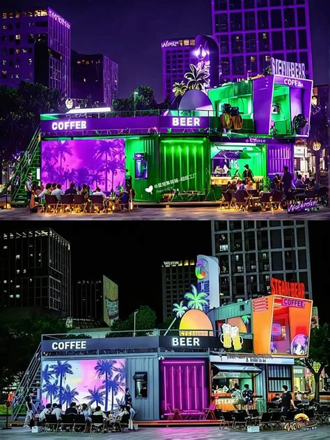 一起派对吧！｜集装箱咖啡酒吧 小红书 花瓣网