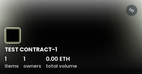 Test Contract 1 Collection Opensea