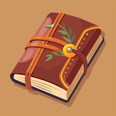 Premium Vector Handmade Leather Journal Vector Graphics Illustration Eps Source File Format