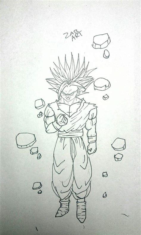 Drawing Lssj Gohan Dragonballz Amino