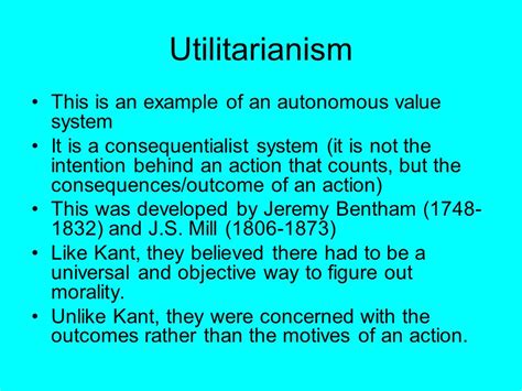 Utilitaian Examples