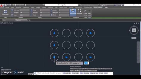 Curso De Autocad 2d Comando Array Rectangular Youtube
