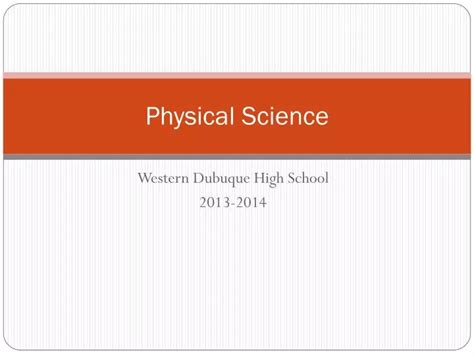 PPT Physical Science PowerPoint Presentation Free Download ID