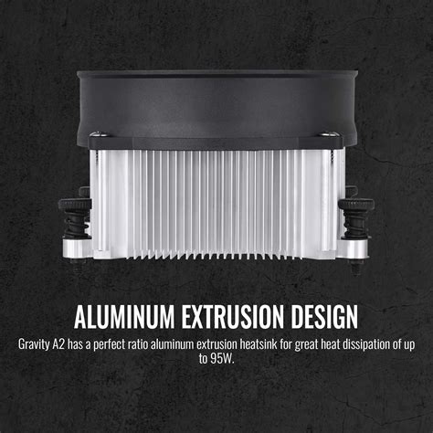 Thermaltake 95w Gravity A2 Cpu Cooler 92mm 4 Pins Pwm 1200~3500rpm