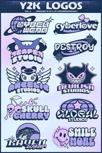 Y2k Streetwear Logos Vol 5 Logo Design Template — Customize It In Kittl