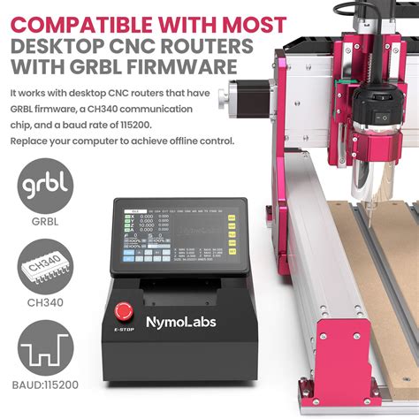 Nymolabs 4 Axis Offline Grbl Control Module With 7inch Ips Touch Screen